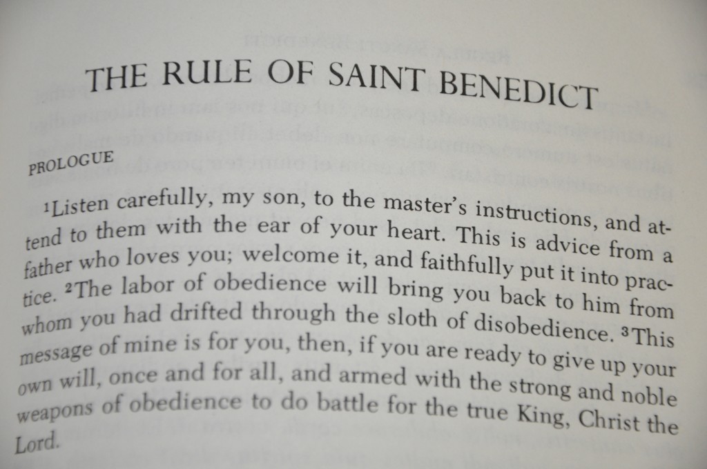 Rule of St. Benedict - St. Peter's Abbey