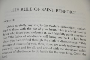 Rule of St. Benedict | St. Peter's Abbey