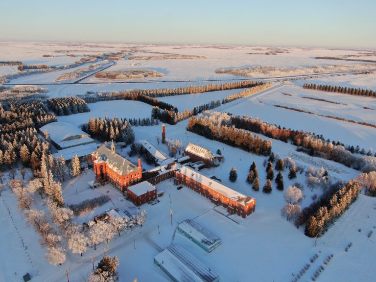 Abbey grounds in winter - St. Peter's Abbey